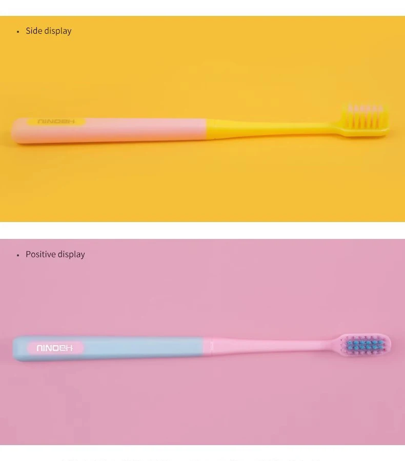Beautiful Plastic Toothbrush with Personalized Logo Design