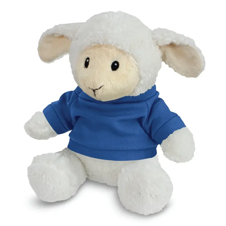 Plush Fluffy Sheep Ram Cute Standing Beige Soft Stuffed Kids Gift Toy ...
