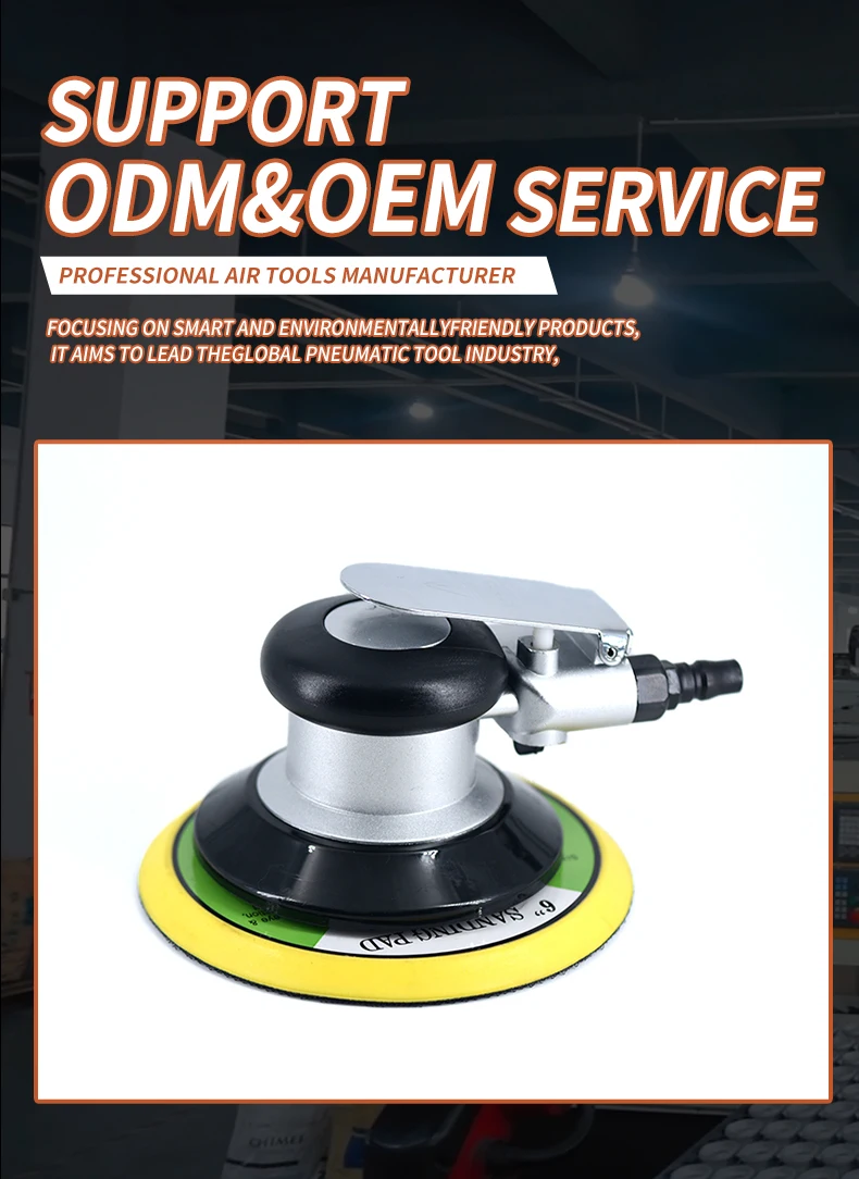 6 Inch High Speed Random Orbital Air Sander Prima Taiwan Made Polisher ...