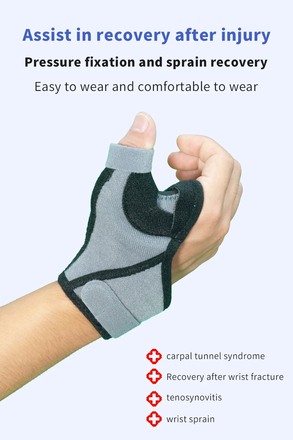 Customized Sports Wrist Joint Sprain Fixed Strap Wrist Support Brace ...