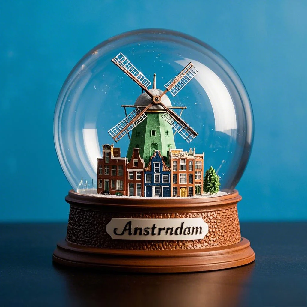 Alibaba.com: Resin Custom Building Amsterdam Canalside Colorful House ...