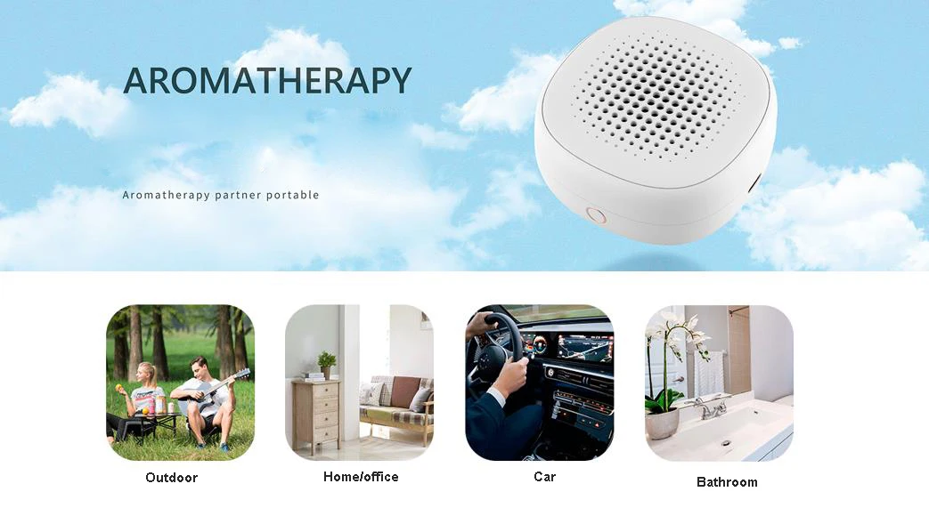 Portable Mini Diffuser For Essential Oils Travel Sized Quiet Waterless ...