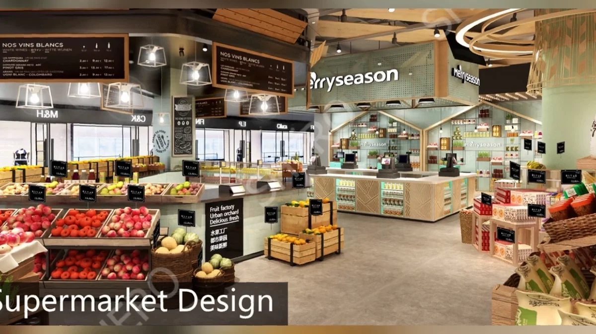 Supermarket Design Layout Modern,Supermarket Interior Design,Factory ...