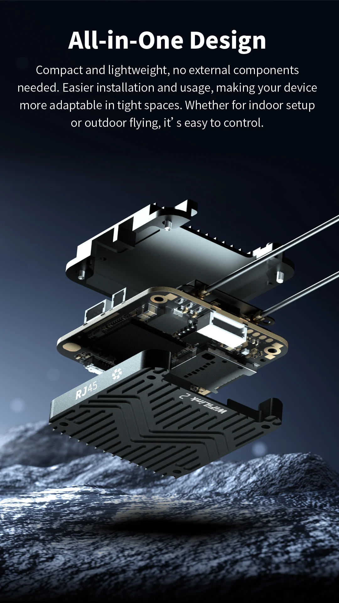 RunCam WiFiLink2 Based on OpenIPC 120FPS AIO Design Camera for Racing ...