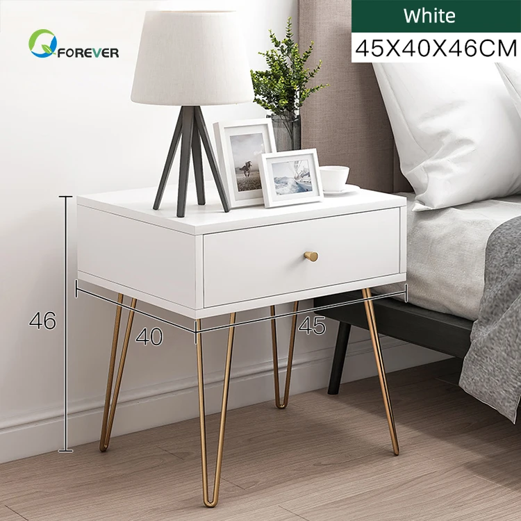Ailichen Solid Wood Bed Side Table Economy Mini Multifunctional Bedside ...