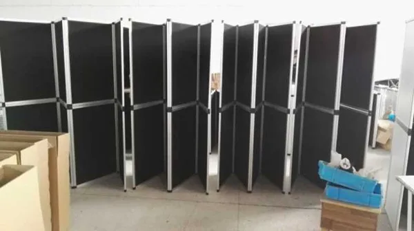 Foldable Folding Panel Wall Is Combined by MDF Panels With Fabric Pre ...