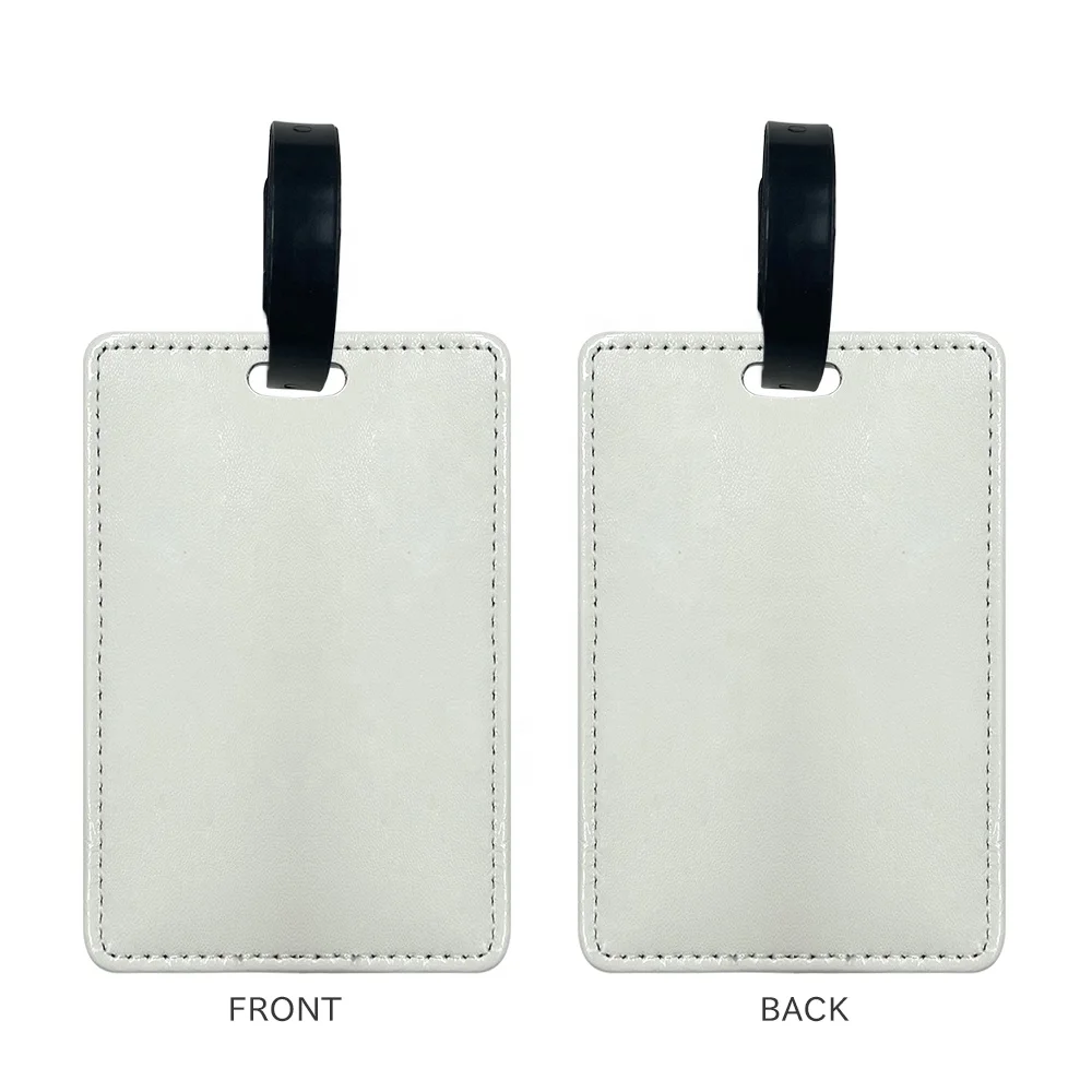 Prosub Sublimation Travel Name Tag Blank Custom Print PU Leather Labels ...