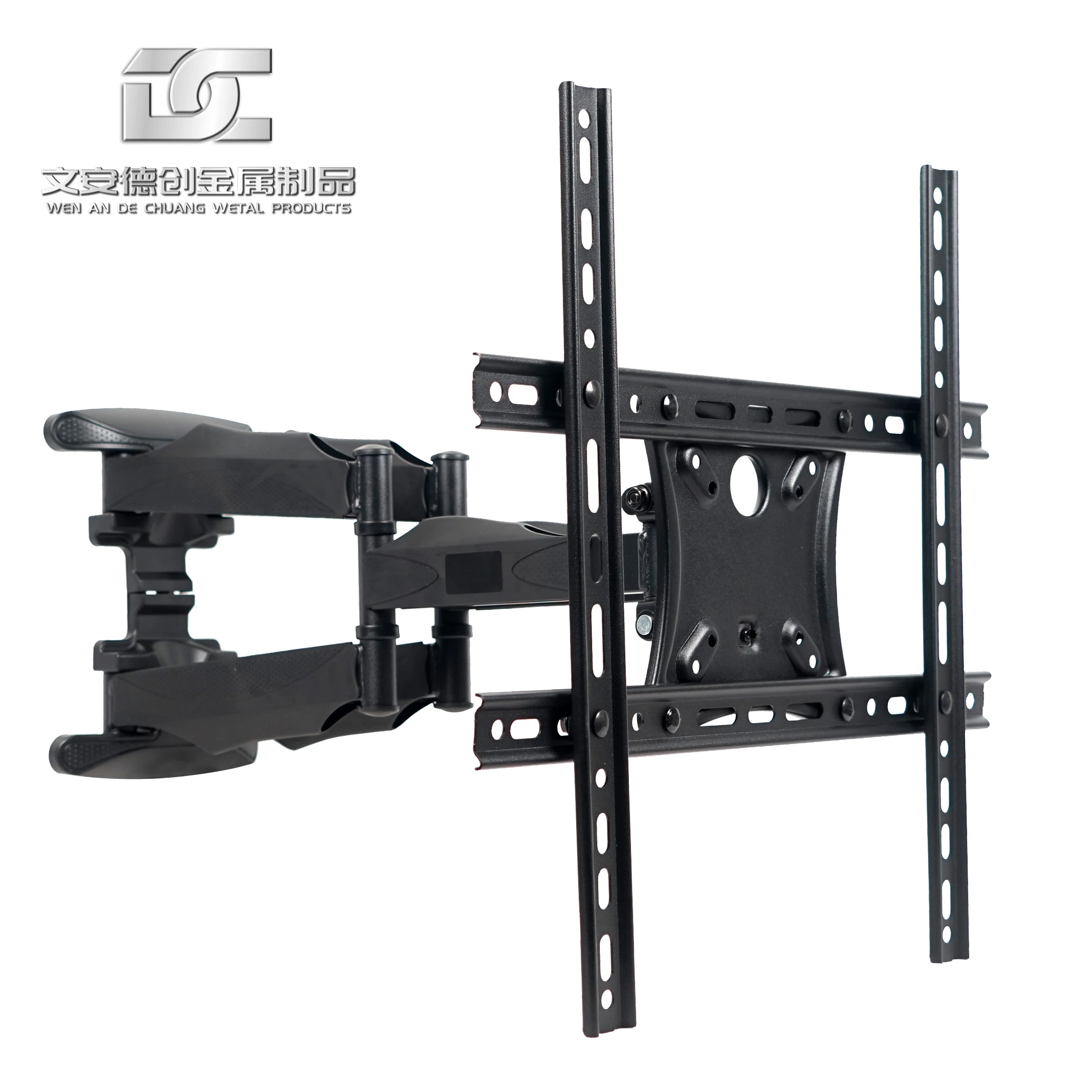 Lcd Screen Wall Tv Mount Bracket Retractable Steel Arm Support Swivel ...