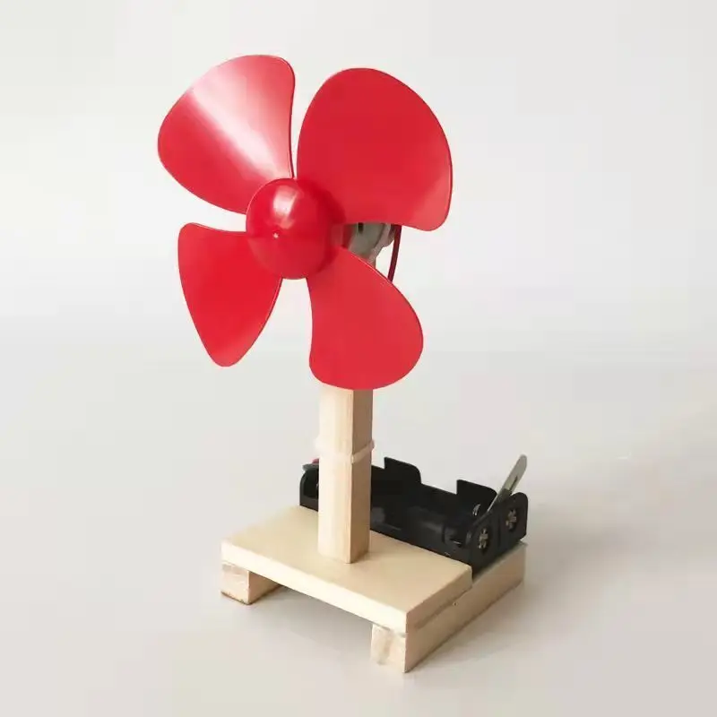 DIY Electric Fan Model - Wooden Mini Handheld Fan for Early Childhood ...