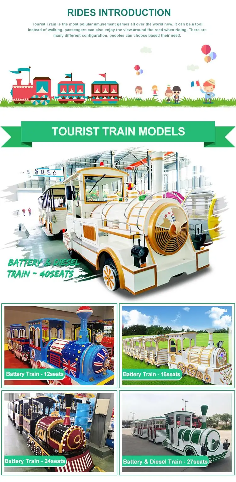 Customizable Electric Trackless Train for Kids' Fun Rides