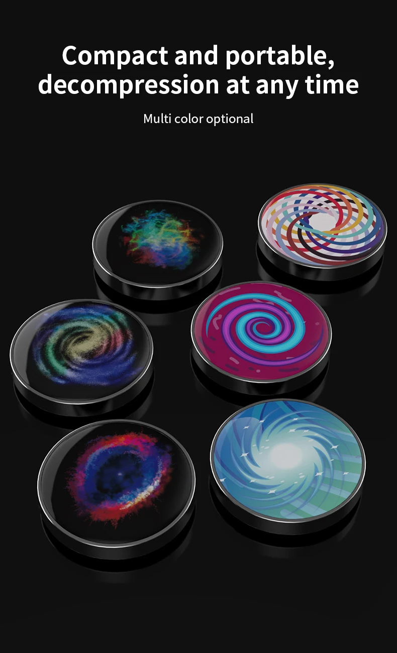 Decompress Star Gyro Spinning Top Stainless Steel Precision Gyroscope ...