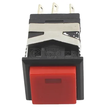 Dpdt 3a 250vac 6a 125vac 8 Pin Square Push Button Led Light Switch On ...