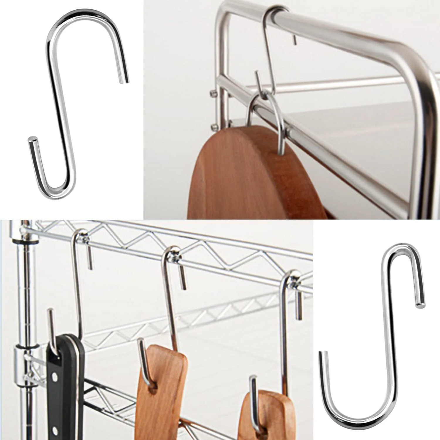 Customized Hanging Stainless Steel S Shape Hook for Clothing