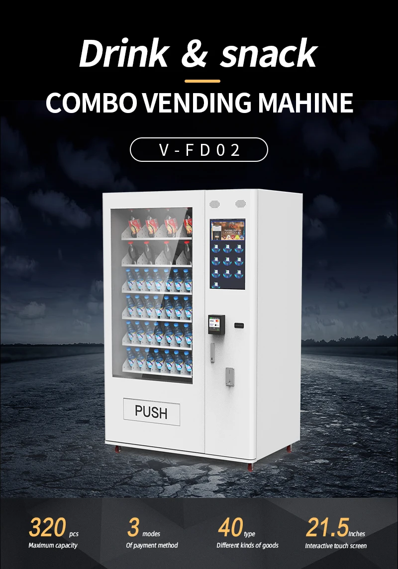 Frozen Food Vending Machine - Fresh Fruit Salads & Ice Cream