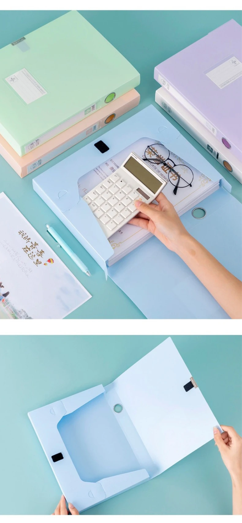 A4 Size Multifunction Office Plastic File Folder Organizer Executive ...
