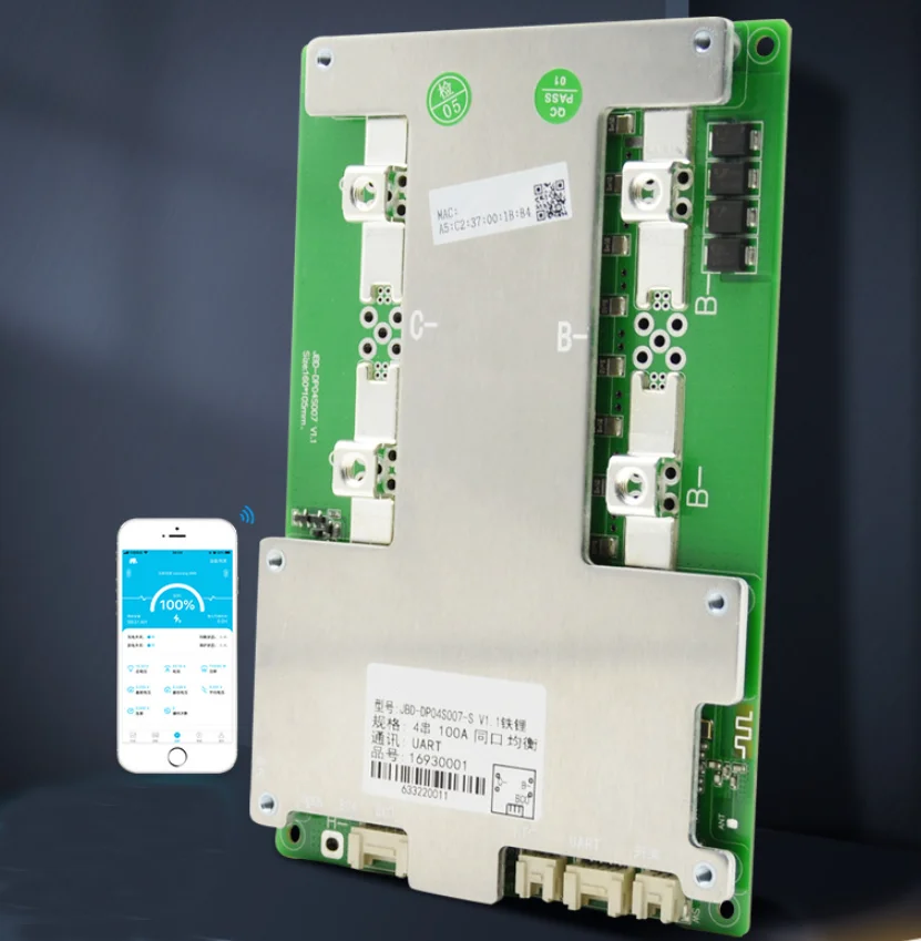 JBD-DP04S007 Battery Management System for 3S and 4S Lifepo4