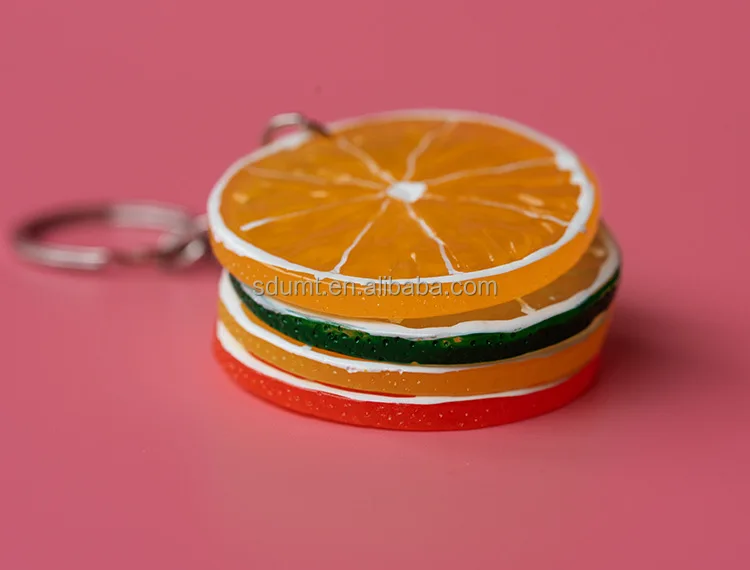 Cute Fruit Lemon Key Ring Decoration Craft For Key Chain Toy Handbag ...