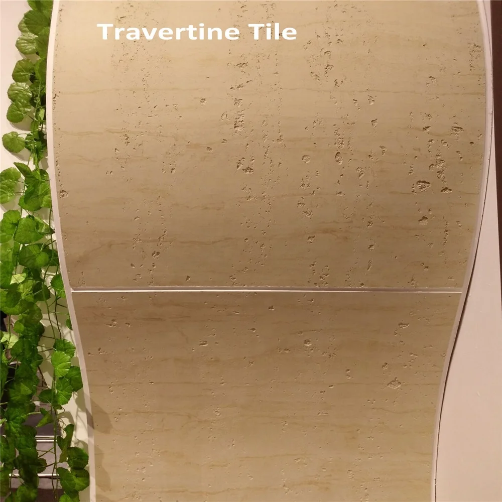 Germproof 3d Natural Stone Texture Travertine Flexible Outdoor Wall ...