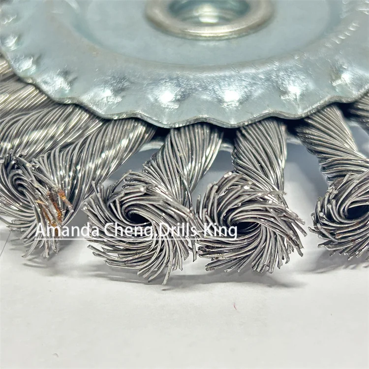 Removal Deburring Abrasives Standard Twist Knot Wire Wheel For Weld ...