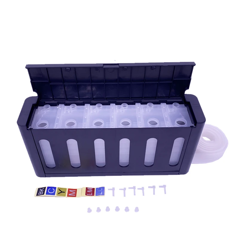6 Color Luxury Empty DIY CISS Ink Tank Continuous Ink Supply System for ...