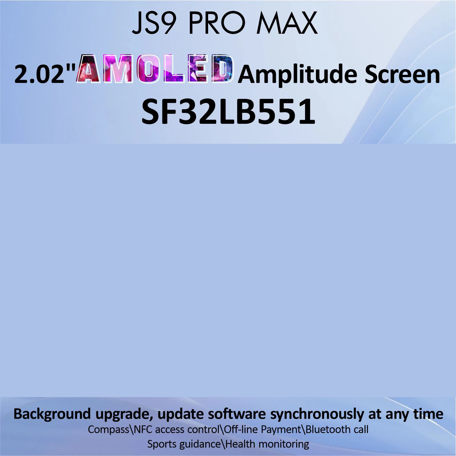 Hk8 Pro Max Amoled Screen Smart Watch 45mm Series 9 Smartwatch Compass ...