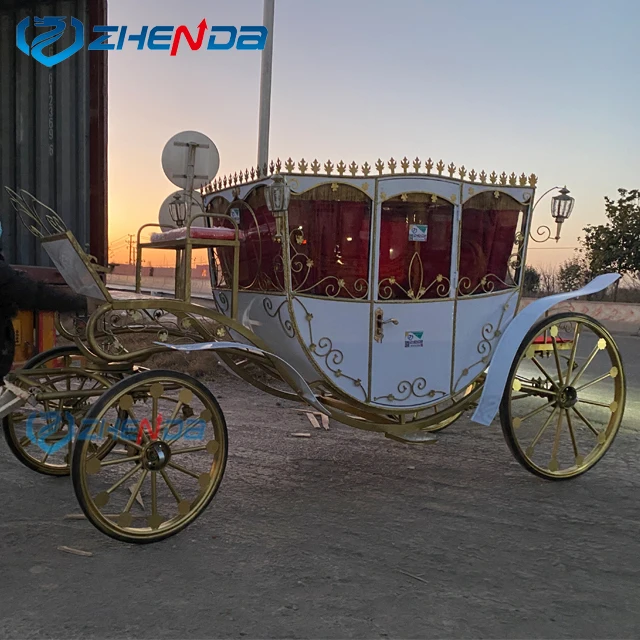 Luxury Elegant Princess Royal Horse Carriage Wedding Sightseeing Horse ...