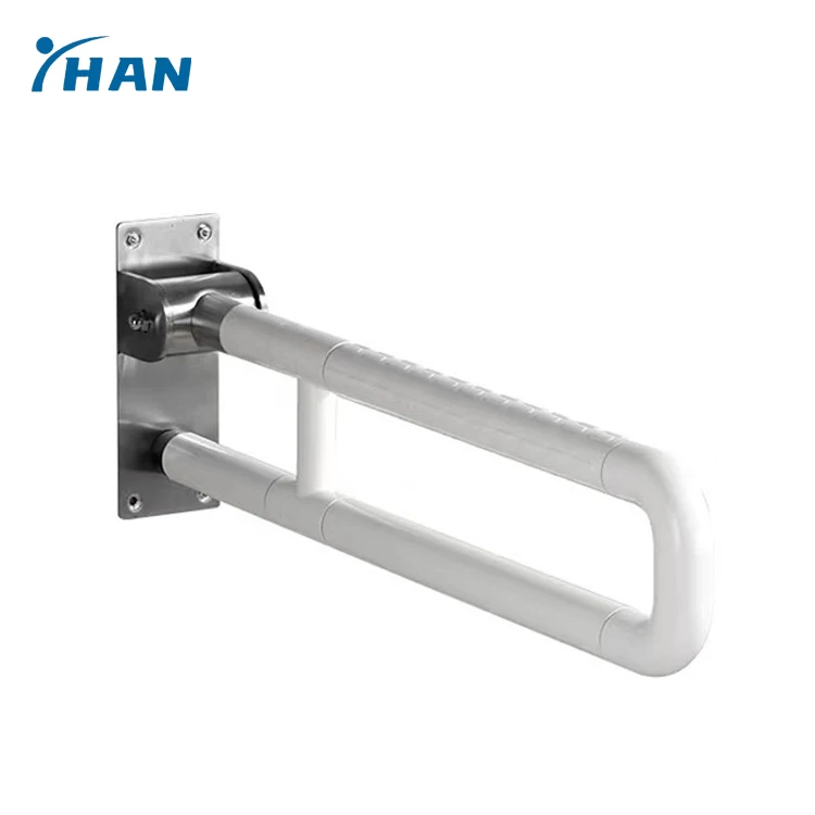 Safety Swing Up Grab Rail Stainless Steel Bathroom Folding U Shape Grab ...