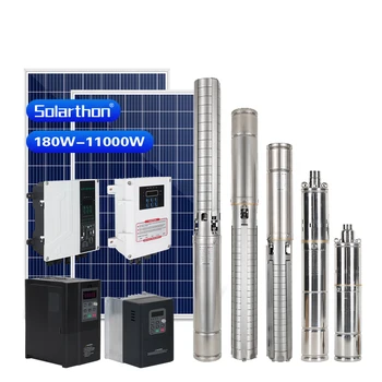 3 Inch Borehole Deep Well Dc Solar Power Submersible Pumps Helical ...