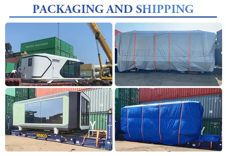 Luxury Prefabricated Houses - Modern Steel Glass Capsules