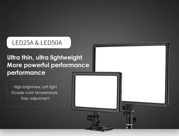 LED Video Soft Light Panel with LCD Display, for All Camera DSLR ...