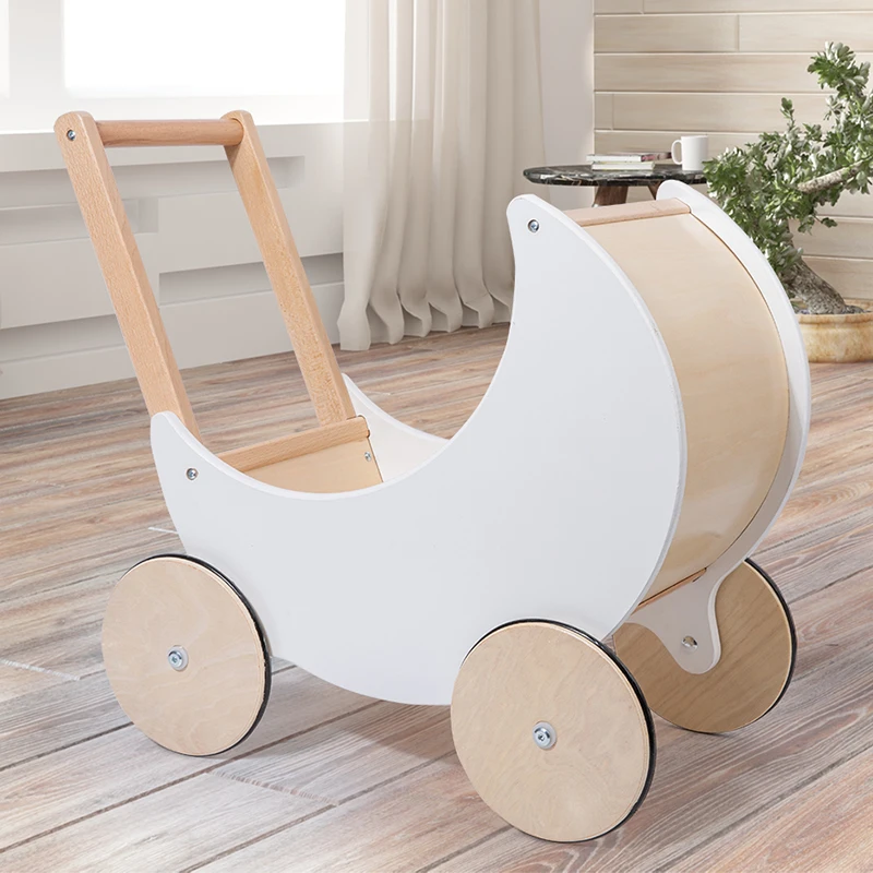 2022 New Arrival Pretend Play Toddler Push Pull Baby Walker White ...