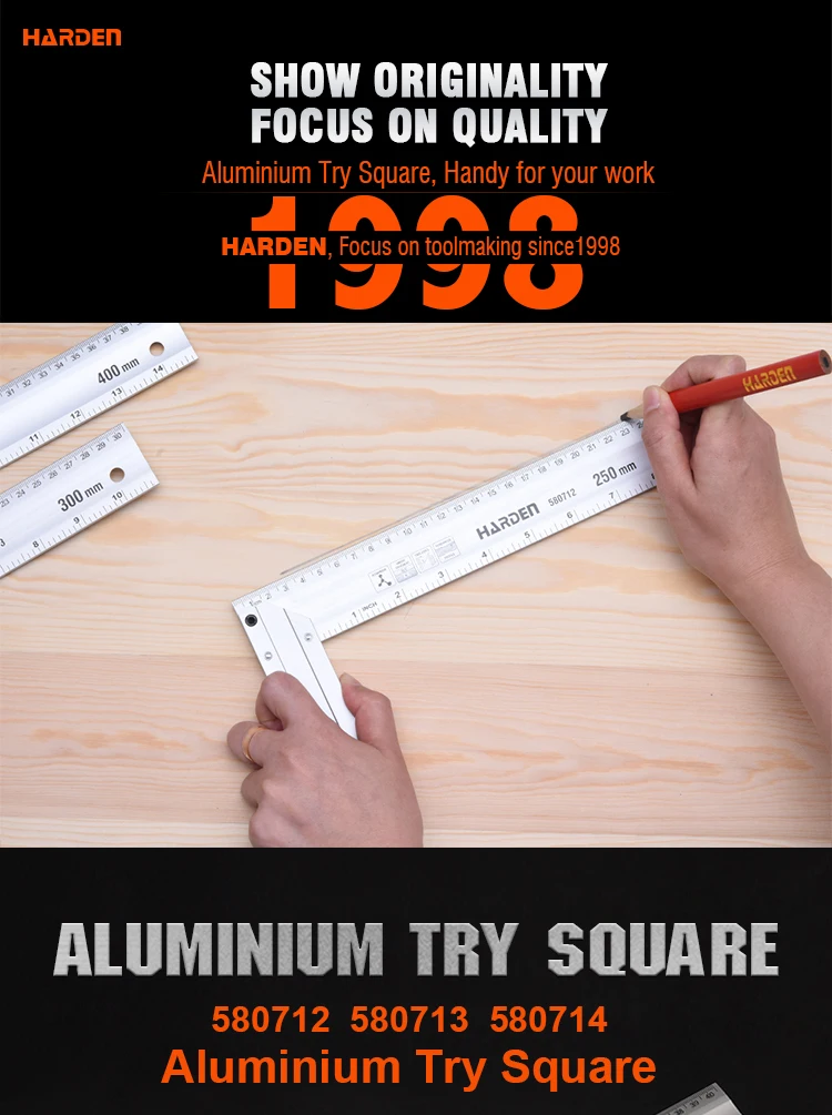 400mm L Shaped Tri Angle Measure Ruler Try Square Measuring Tool - Buy ...