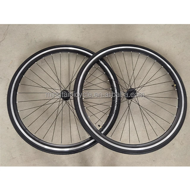 Assembled 700c Fixed Gear Bicycle Fixie Wheel Sets With Alloy Rim - Buy ...