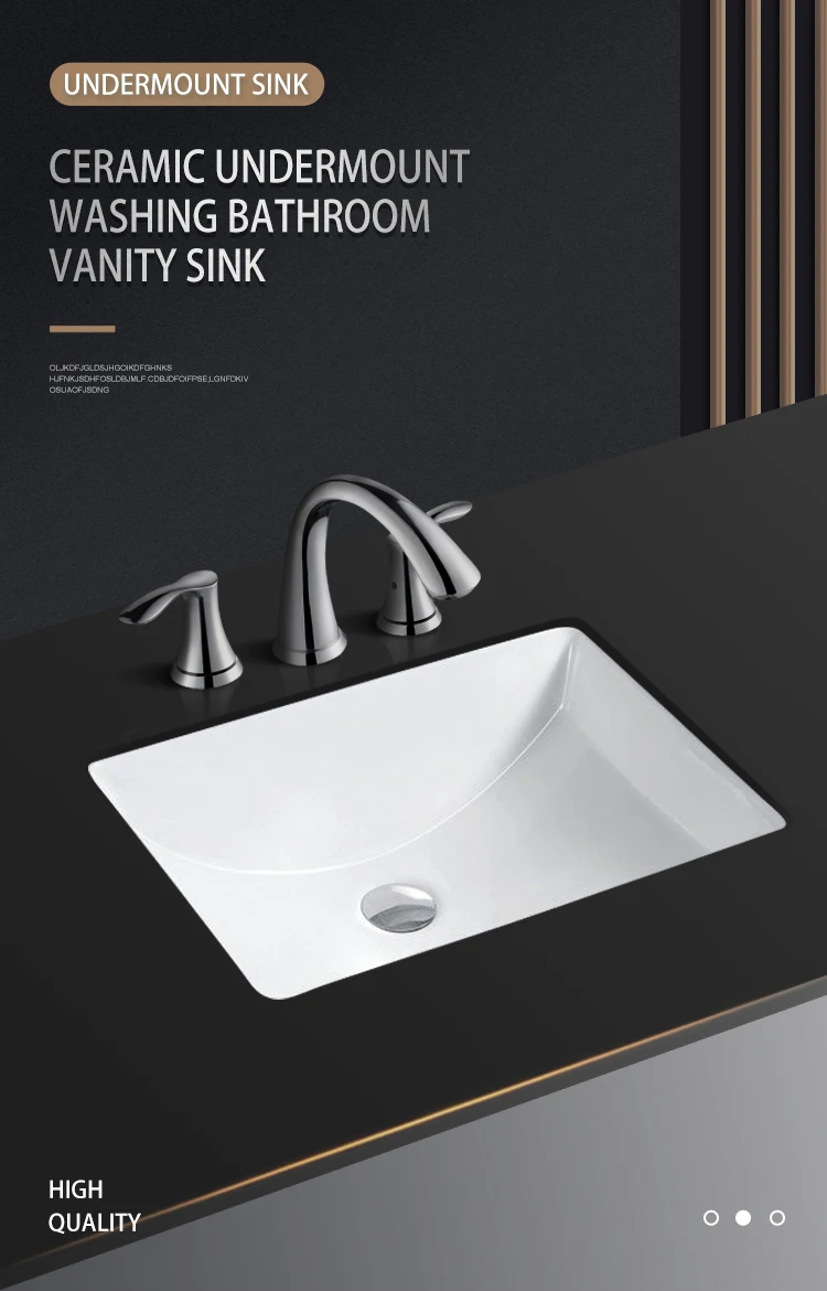 W021 Bathroom Sink - Modern Ceramic Undermount Solution