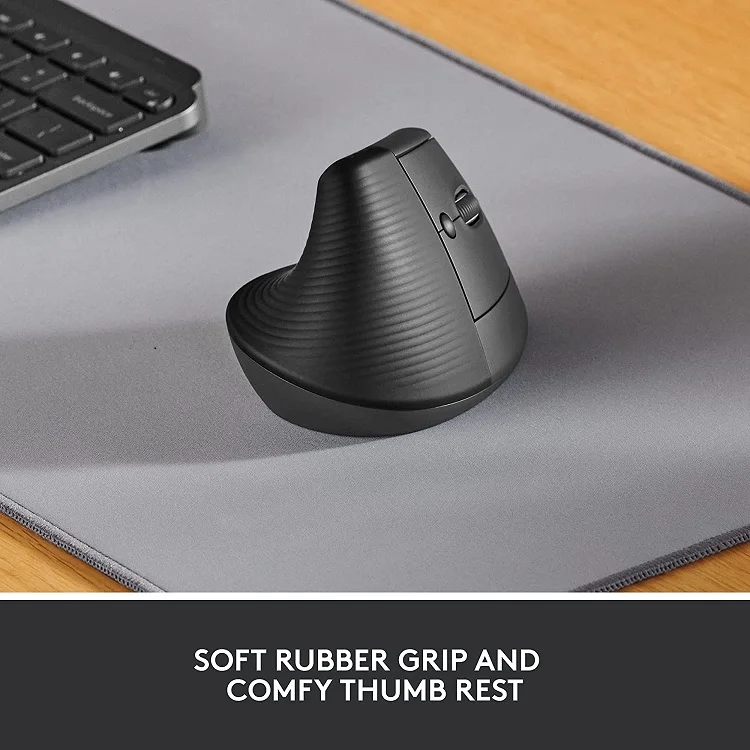 Logitech Lift Vertical Ergonomic Mouse - Right-Handed Wireless