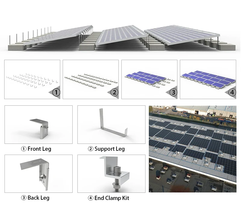 Angels Ballast Racking Flat Roof Easy Ballast Energy System Solar ...