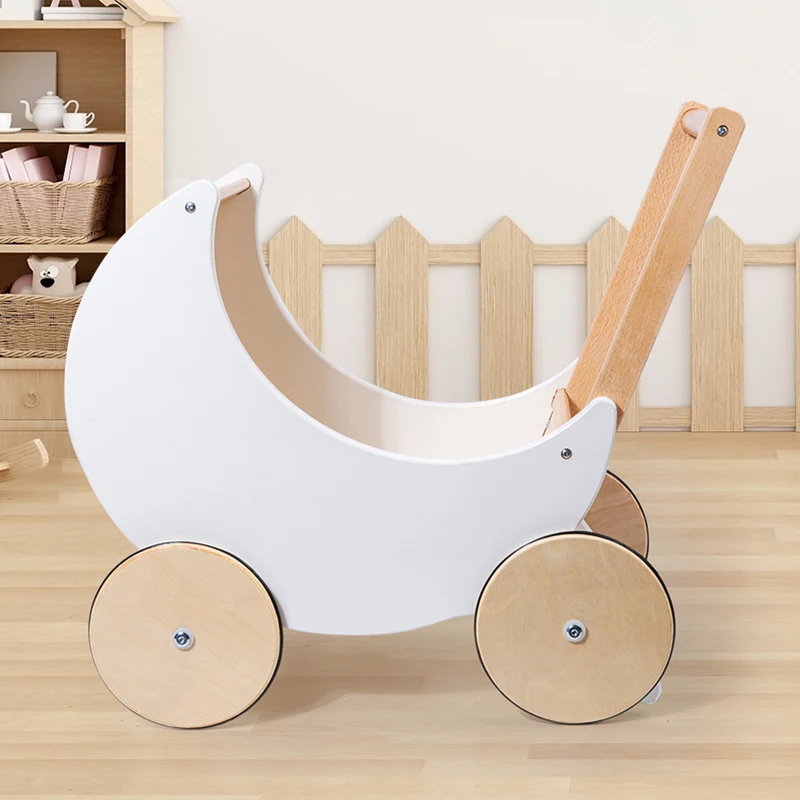 2022 New Arrival Pretend Play Toddler Push Pull Baby Walker White ...