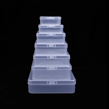 New Square Box Heightened Clear Plastic Box With Lid Jewelry,Small ...