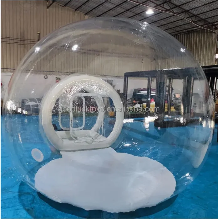 Clear Crystal Igloo Dome Bubble Tent Transparent Inflatable Fun House ...