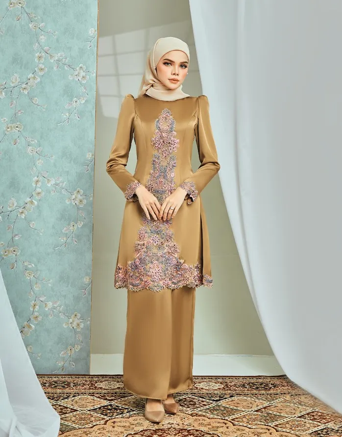 SIPO Eid Fesyen Modern Muslim Women Floral Embroidery Design Baju ...