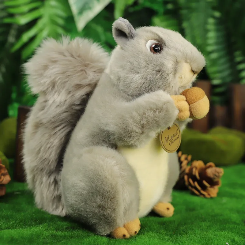 Custom Plush Squirrel Toys With Furry Tail Oem Design At Low Custom ...