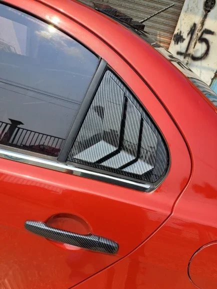 Rear Window Side Vent Shutter Louver Cover Trim for Mitsubishi Lancer ...