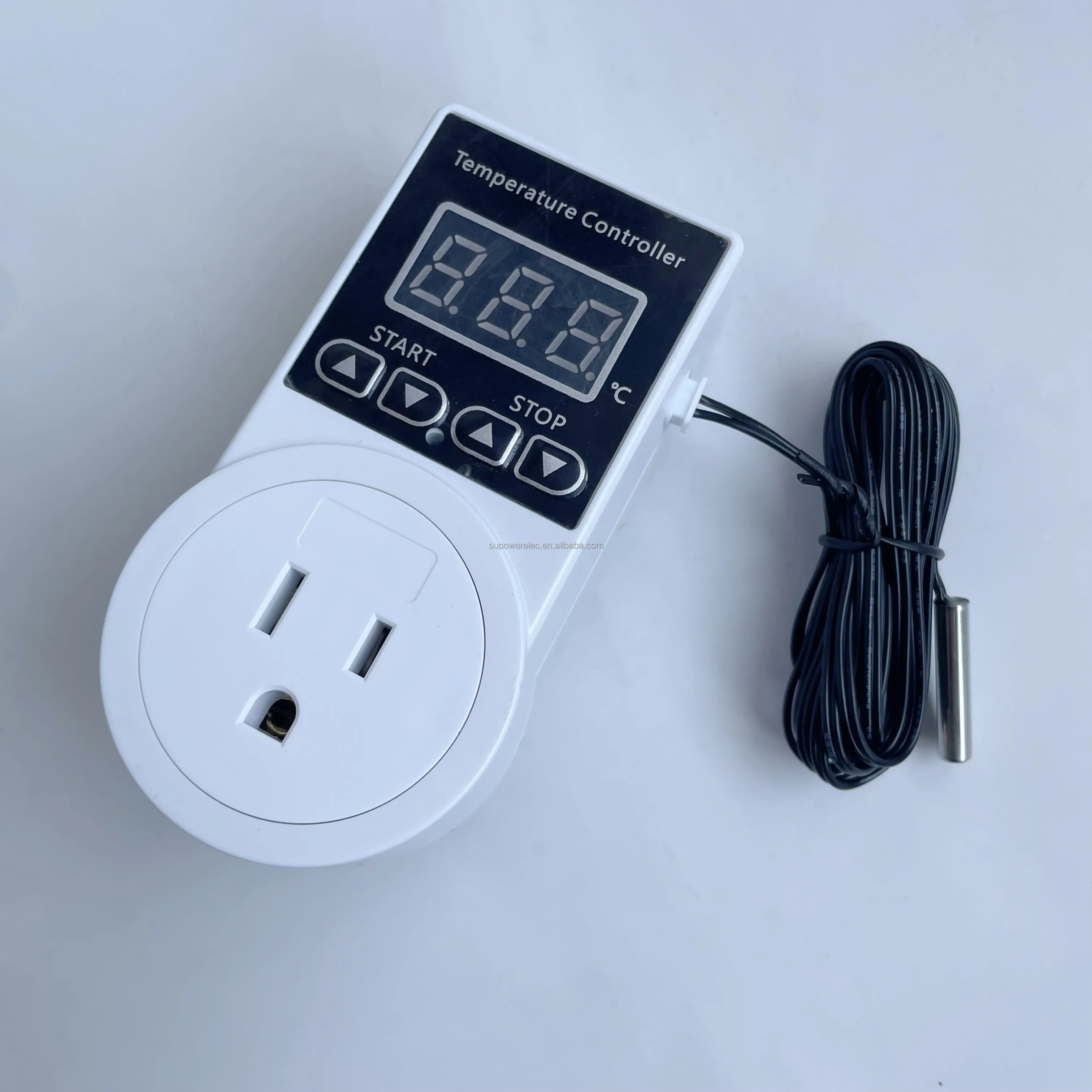 US Temperature Controller LED Plug-in Thermostat Switch Socket Support ...