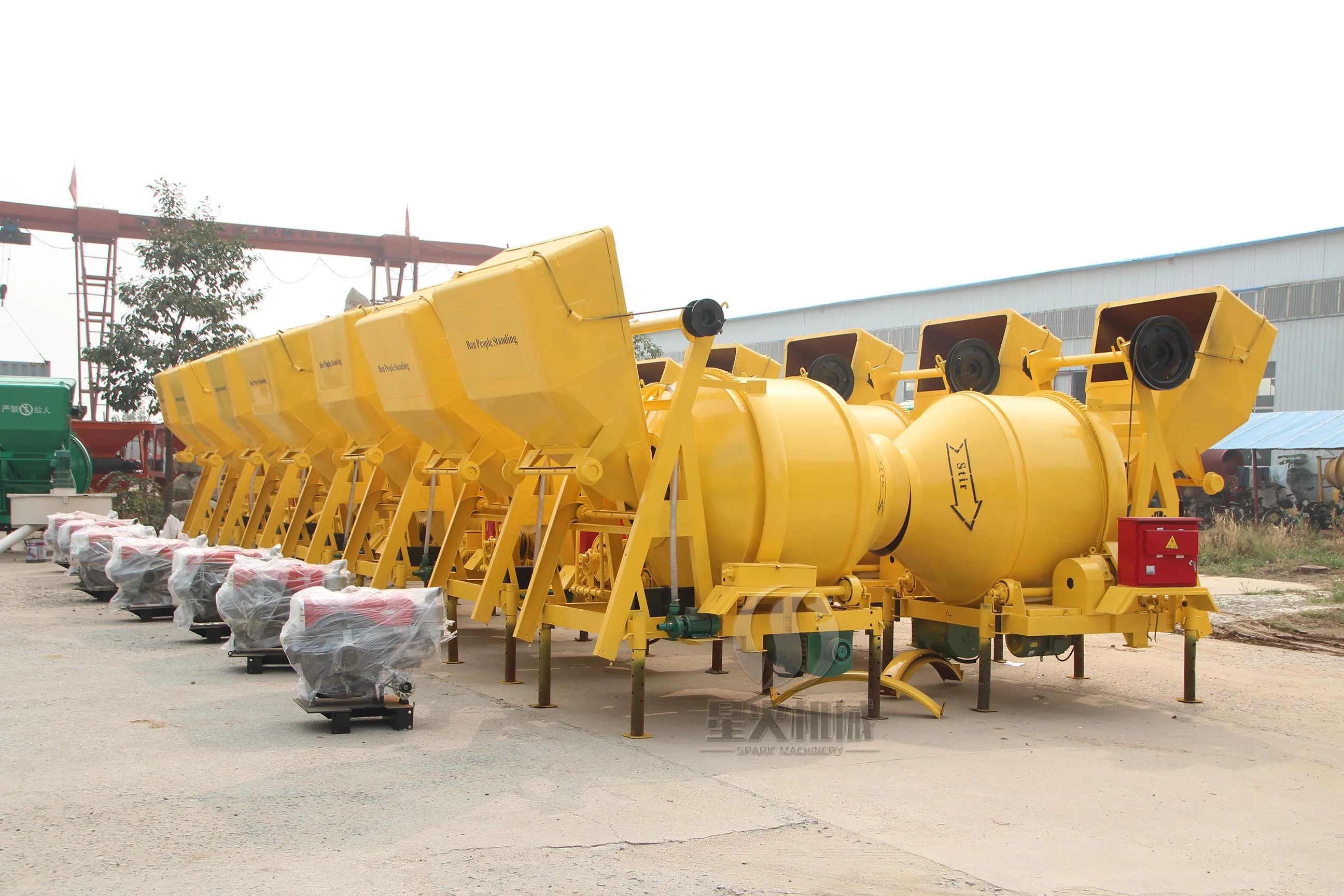 350L Diesel Engine Portable Concrete Mixer - High Efficiency