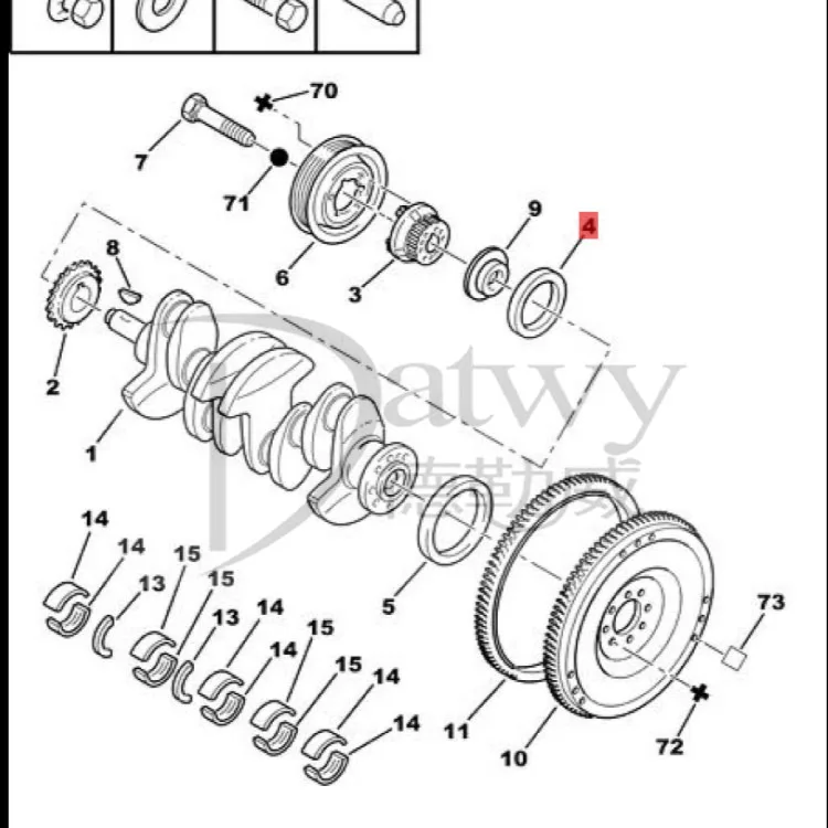 OE 0514A3 Peugeot Citroen 42X66X6 Crankshaft Oil Seal (brand Original M ...