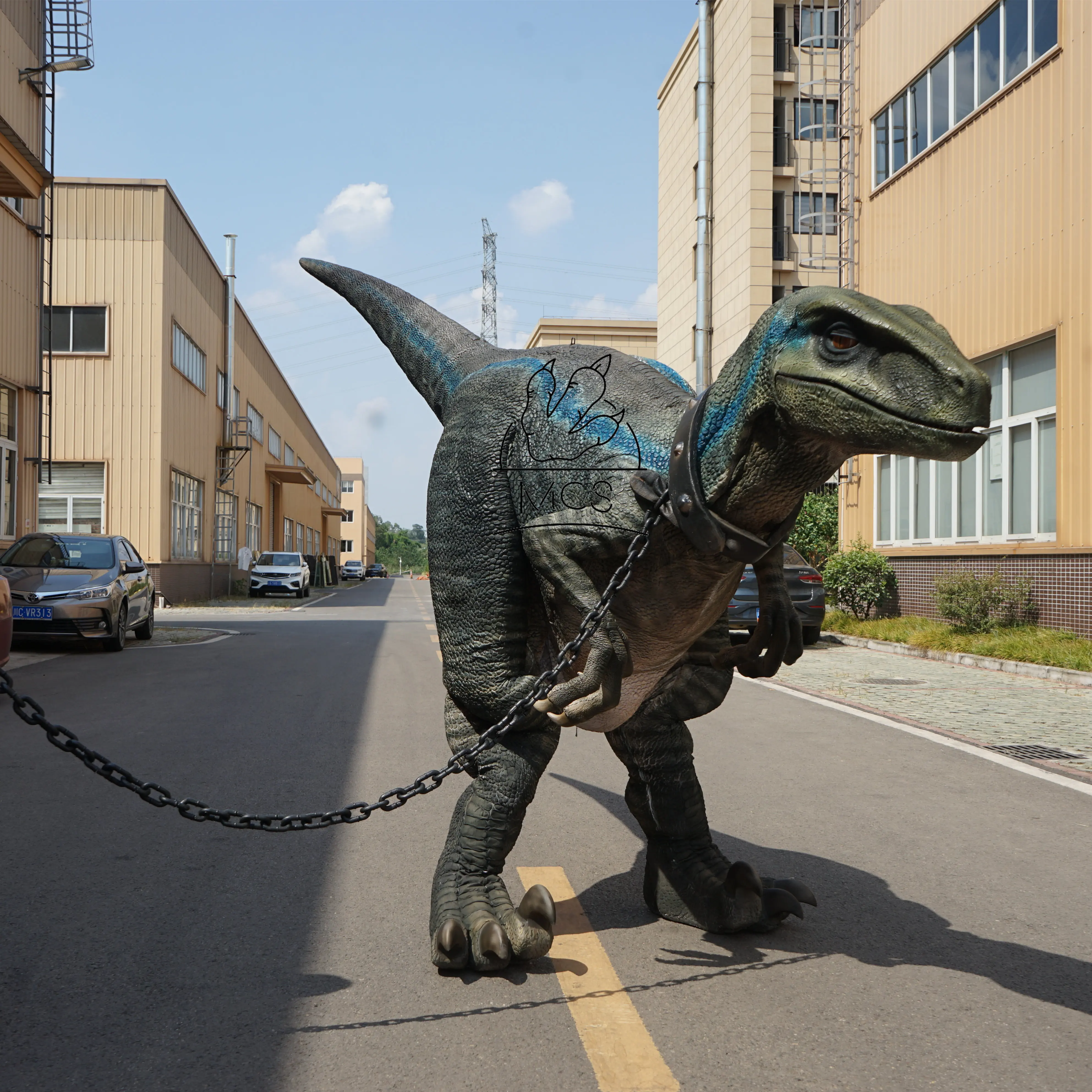 Mcs-adult Animatronic Professional Halloween Dinosaur Rider Costume For ...