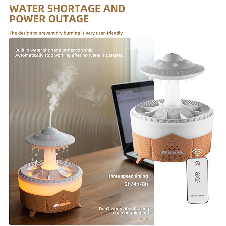 New Arrival Rain Cloud Humidifier Rain Drip Aromatherapy Essential Oil ...