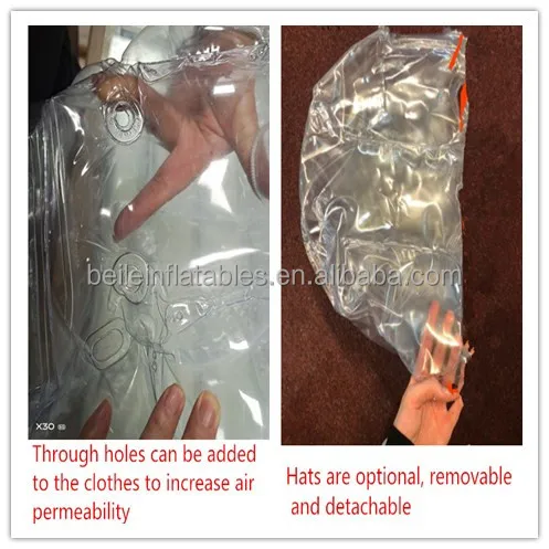 Factory Customized Pvc Blue Inflatable Down Jacket For Adult - Buy ...