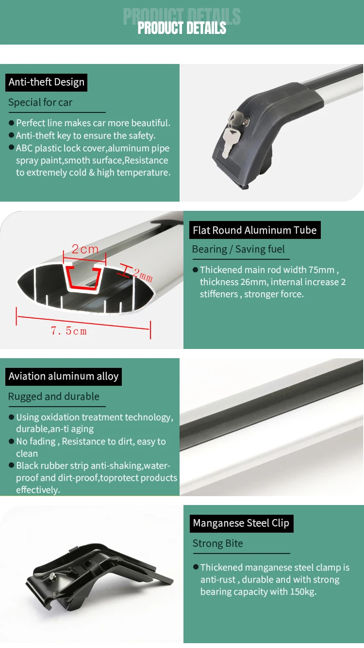 Tf002 Car Removable Roof Rack Aluminum Car Roof Rack For Audi Q3 Audi ...