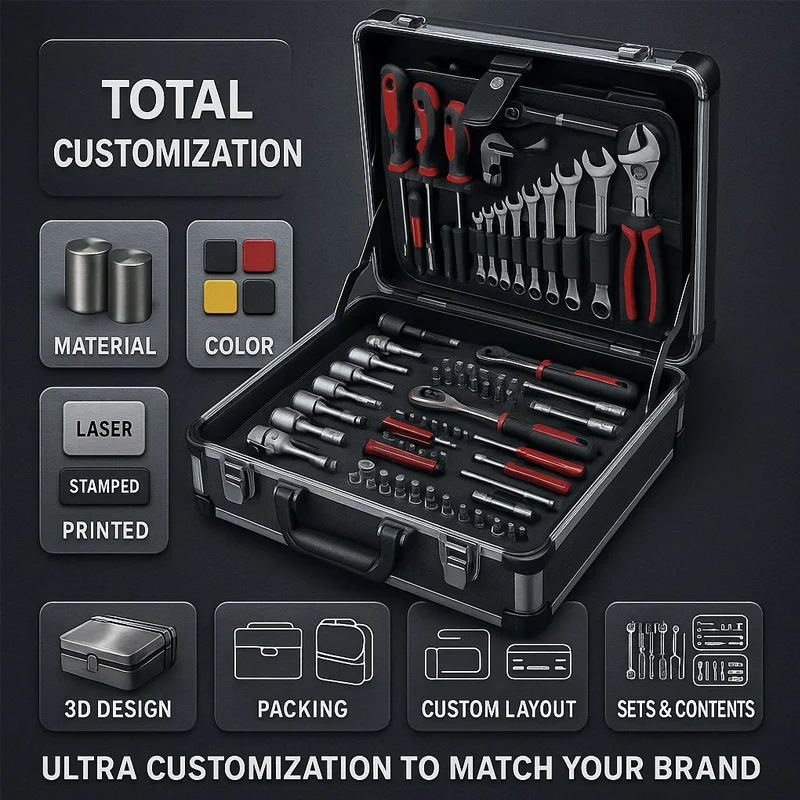 TOMAC Tool Trolley - Heavy Duty with 293PCS OEM Tool Sets
